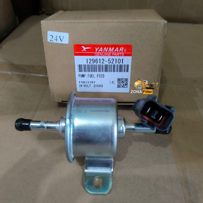 Jual Pompa solar electric fuel pump Yanmar 129612-52101 24 Volt ...