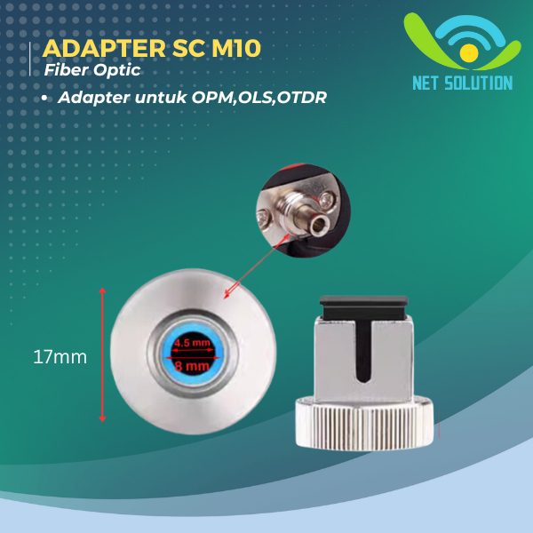 Jual Fiber Optic SC Adapter M10 untuk OPM OLS OTDR |SC Adapter M10 FTTH | Shopee Indonesia