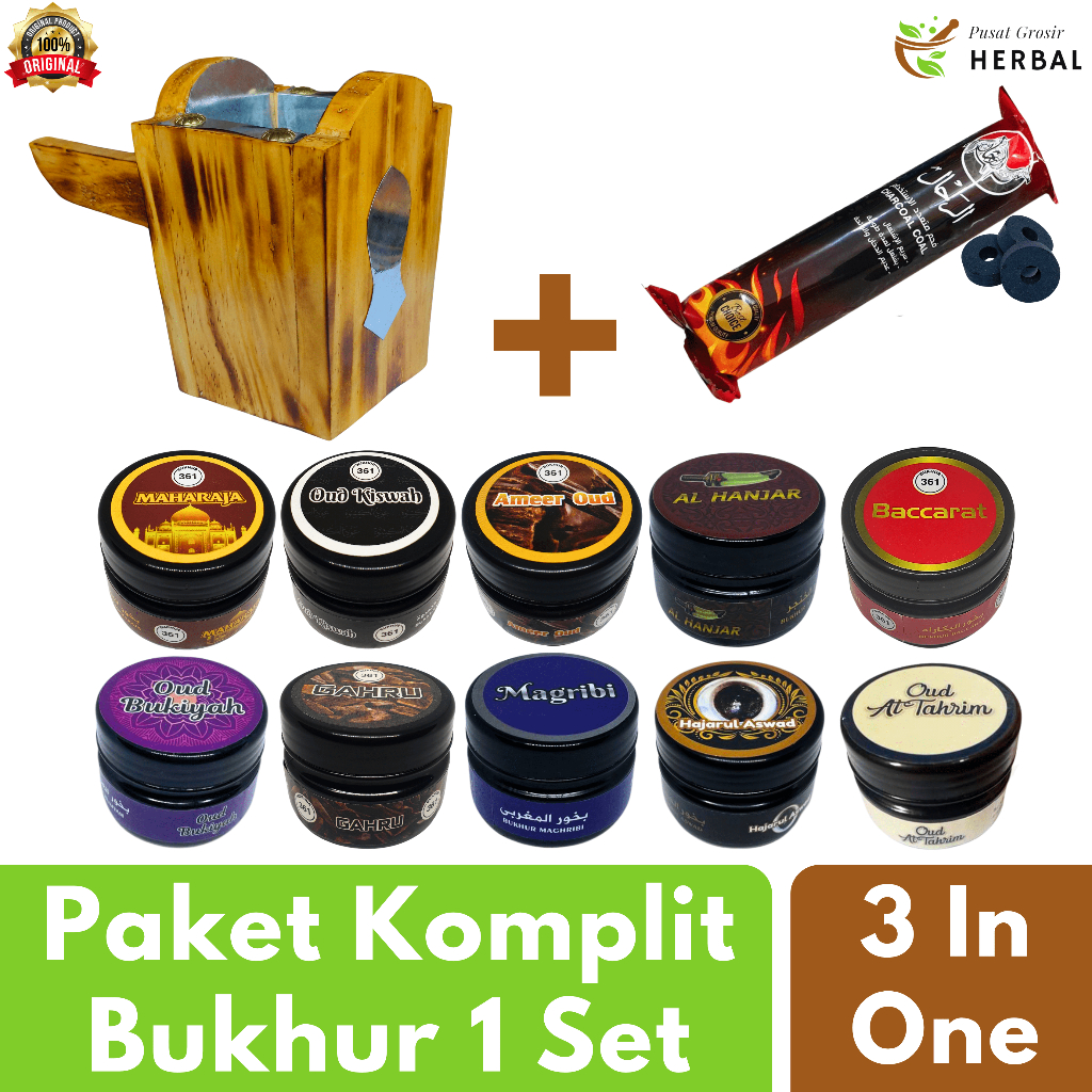 Jual Bukhur Buhur Dupa Arab Paket Komplit Satu Set Lengkap Komplit ...