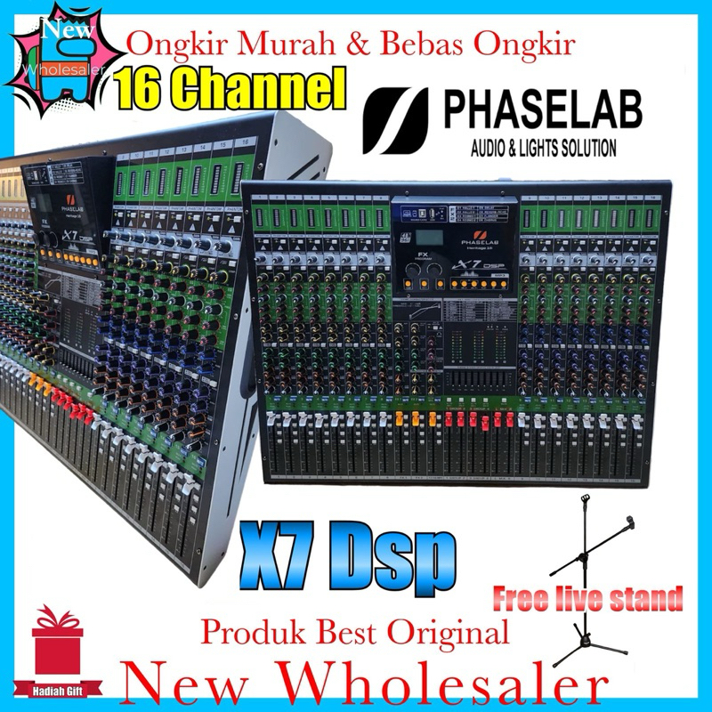 Jual Mixer Mixing Audio phaselab x7dsp original 16 channel Baru garansi resmi | Shopee Indonesia