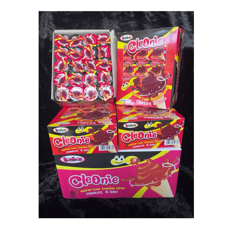 Jual 1 dus isi 4 pack cleonie waffer cone perpack isi 30 pcs | Shopee ...