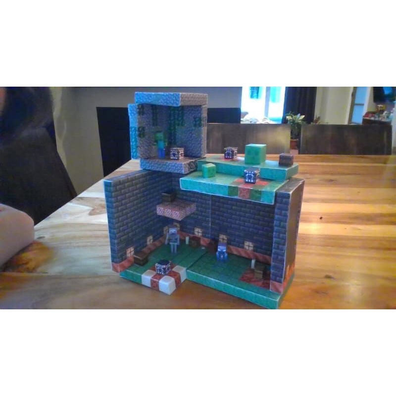 Jual Lembaran pola papercraft bangunan Minecraft (PP-A1) | Shopee Indonesia