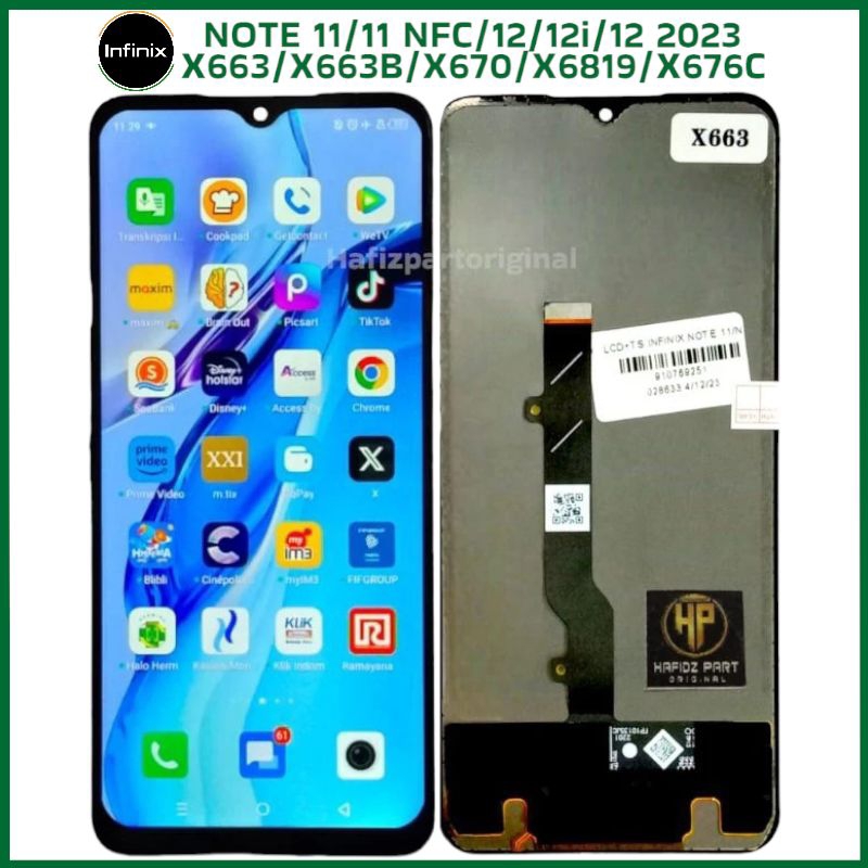 Jual Lcd Touchscreen Infinix Note 11 / 11 NFC / 12 / 12i / 12 2023 X663 ...
