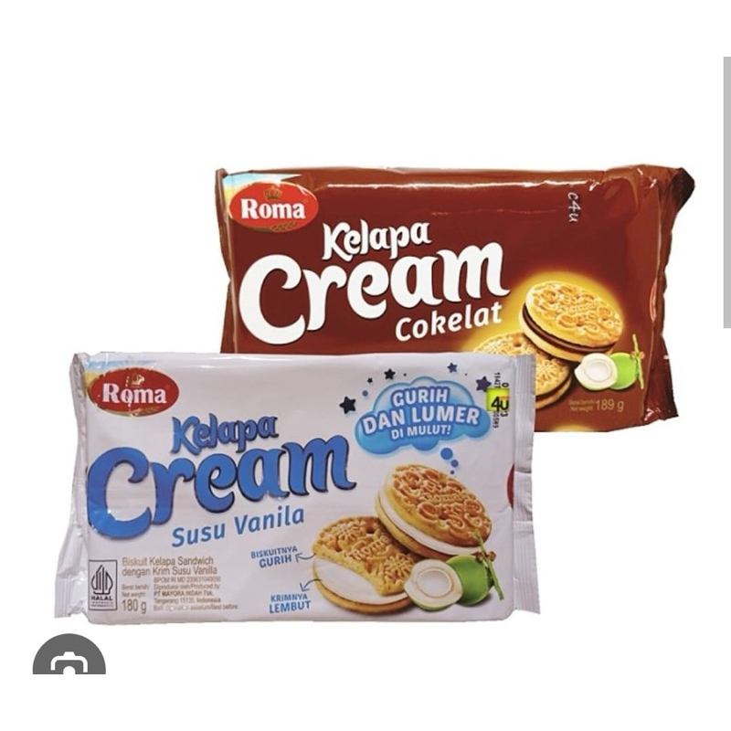 Jual ROMA KELAPA CREAM pack | Shopee Indonesia