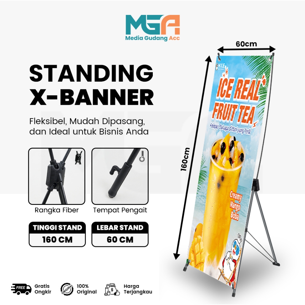 Jual X Banner / Tripod Stand Banner / Rangka Spanduk Standing Poster ...