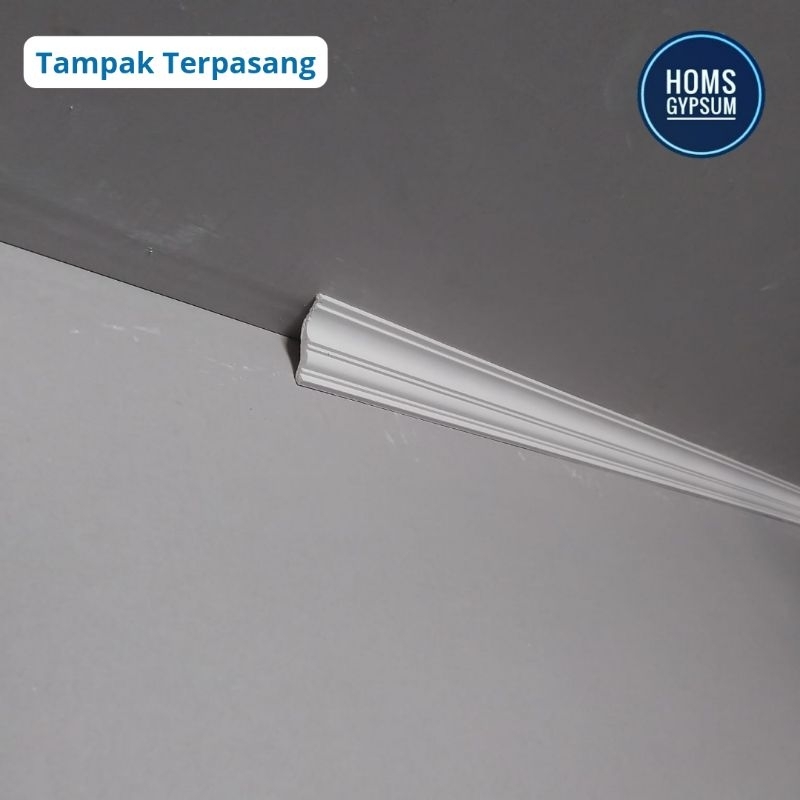 Jual List Gypsum Polos Kiki 8cm / Lis Gypsum / List Plafon Gypsum / Lis ...