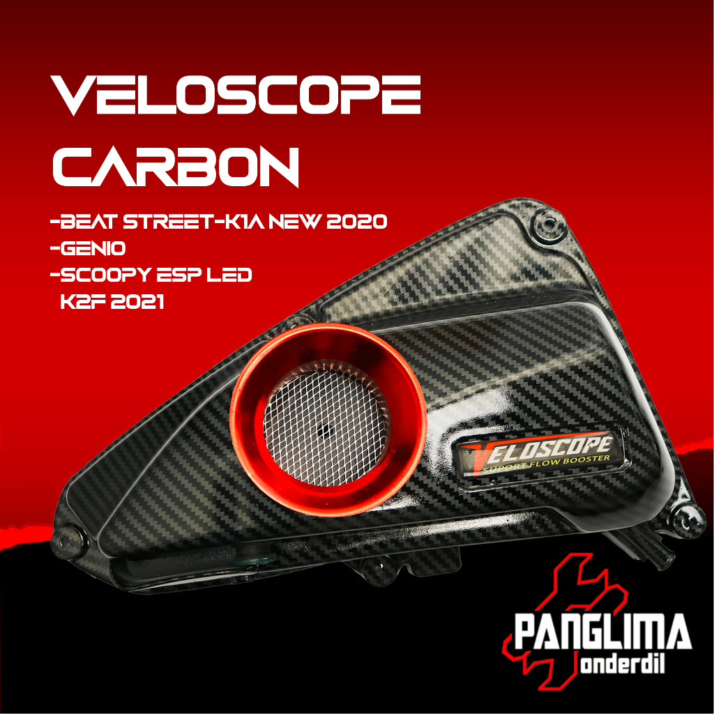 Jual Tutup Box Filter Veloscope Carbon Beat Street K1A New 2020 Deluxe ...