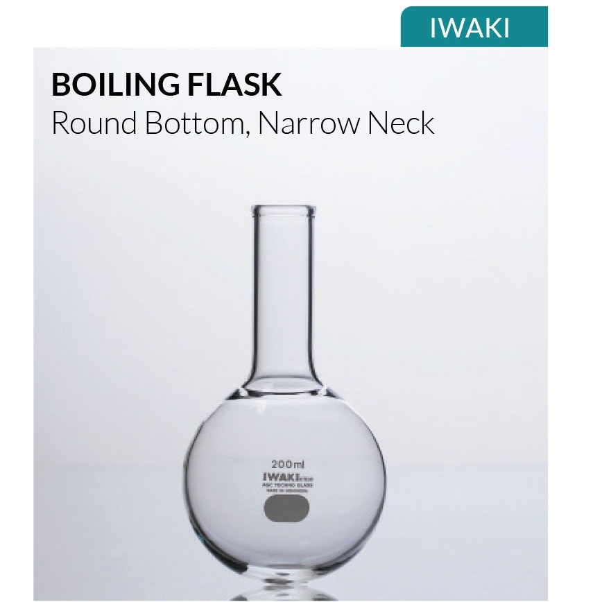 Jual BOILING FLASK 5000ml. Round Bottom. Narrow Neck. IWAKI | Shopee ...