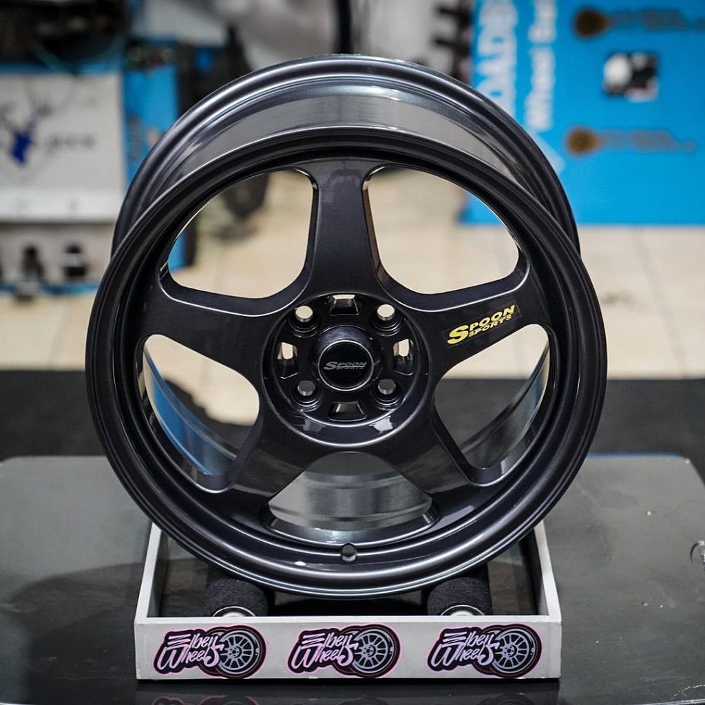 Jual Velg Racing Mobil SPOON Ring 16 PCD 4x100 Lebar 7 ET 40 Ej Titan (4 Velg) | Shopee Indonesia