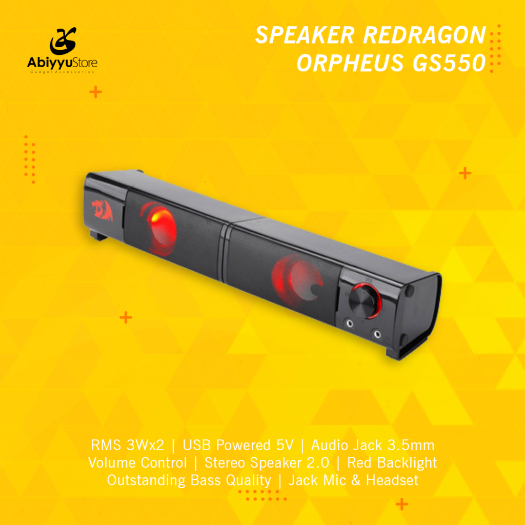 Jual Speaker Redragon Orpheus GS550 Gaming Soundbar Komputer PC HP ...