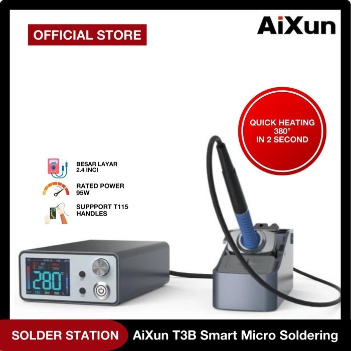 Jual SOLDER STATION AIXUN T3B-115 WITH 1 MATA ORIGINAL | Shopee Indonesia