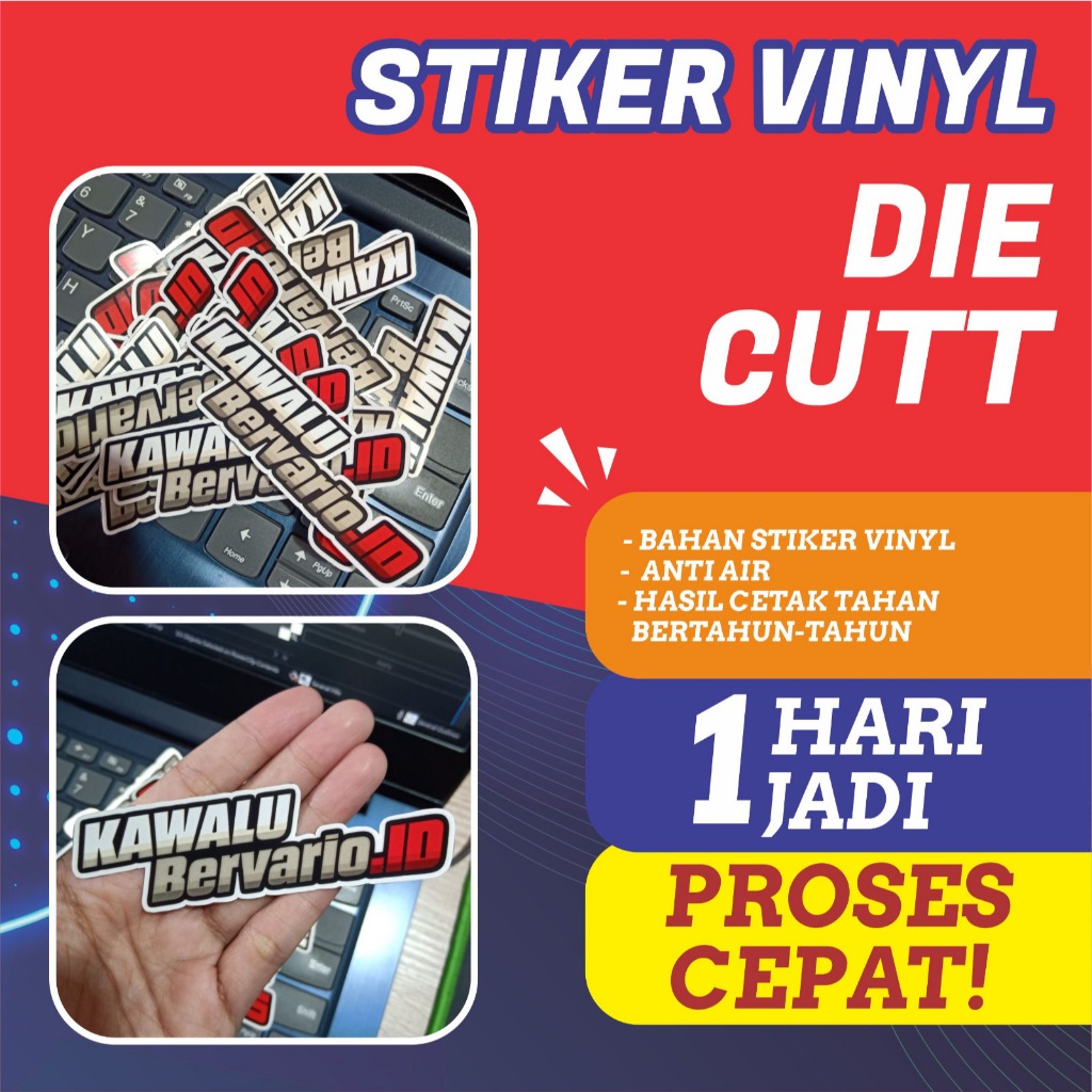 Jual Stiker Vinyl DIE CUTT || Free Desain || Termurah | Shopee Indonesia