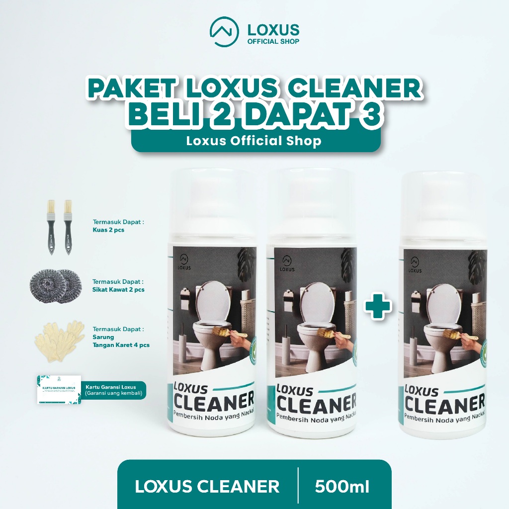 Jual Paket Loxus Cleaner Beli 2 Dapat 3 | Shopee Indonesia