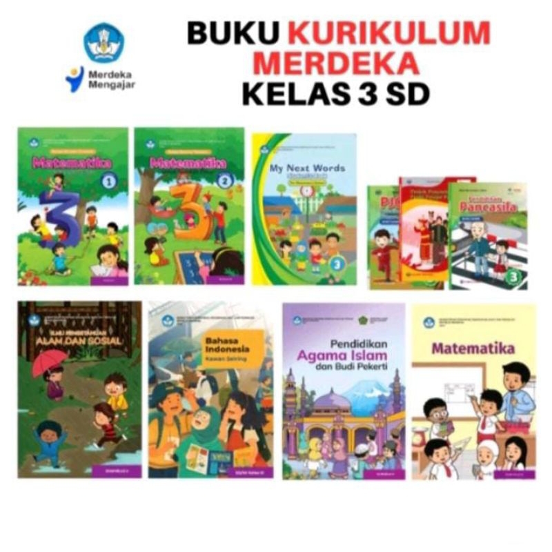 Jual BUKU SD KELAS 3 KURIKULUM MERDEKA Diknas kelas 3 SD / MI | Shopee Indonesia