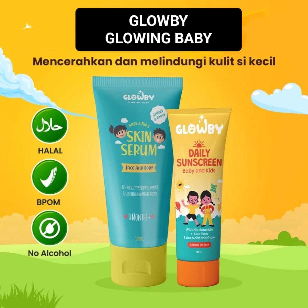 Jual GLOWBY Daily Sunscreen Wajah dan Badan spf 50 untuk Bayi dan Anak ...