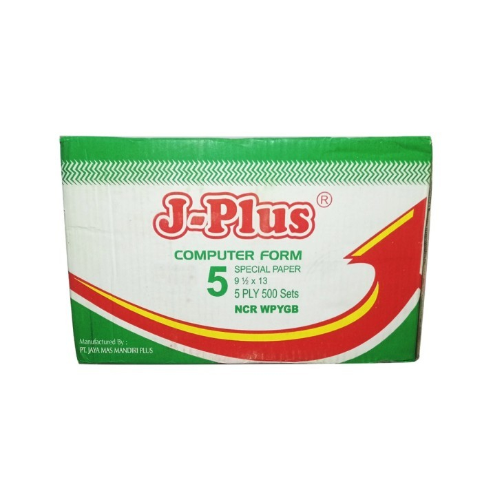 Jual Continous Form J-PLUS 9 1/2" x 13" 5 Ply Full Warna | Shopee Indonesia