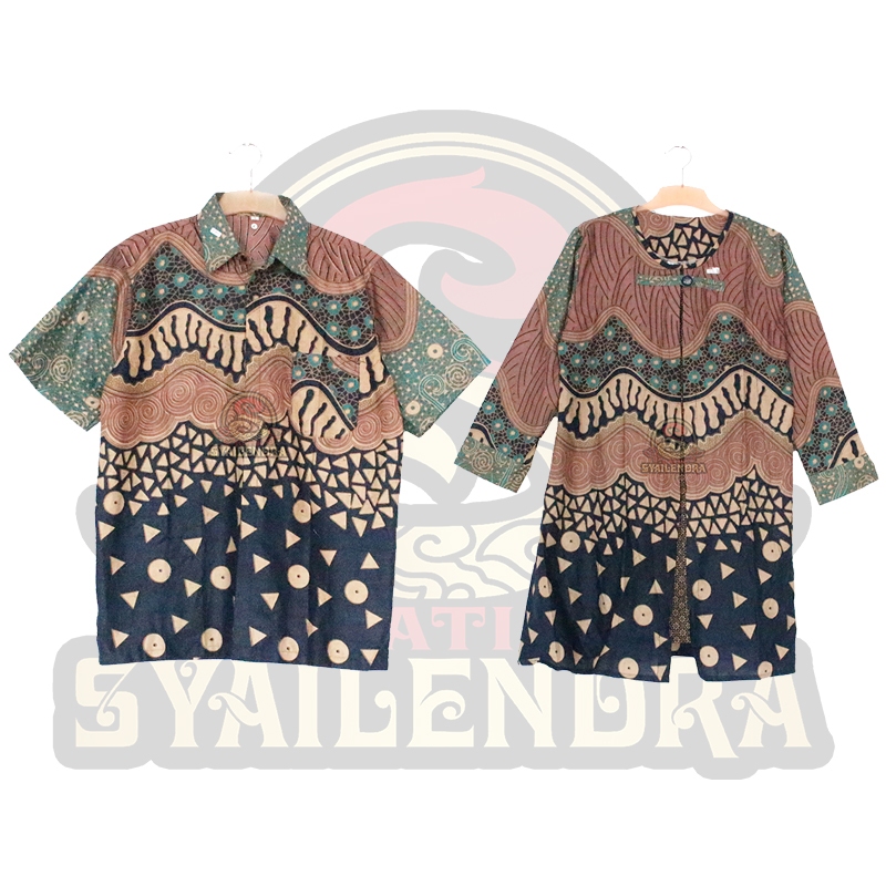 Jual BATIK SYAILENDRA TRUSMI Hem & Tunik Wadasan Segitiga Couple ...