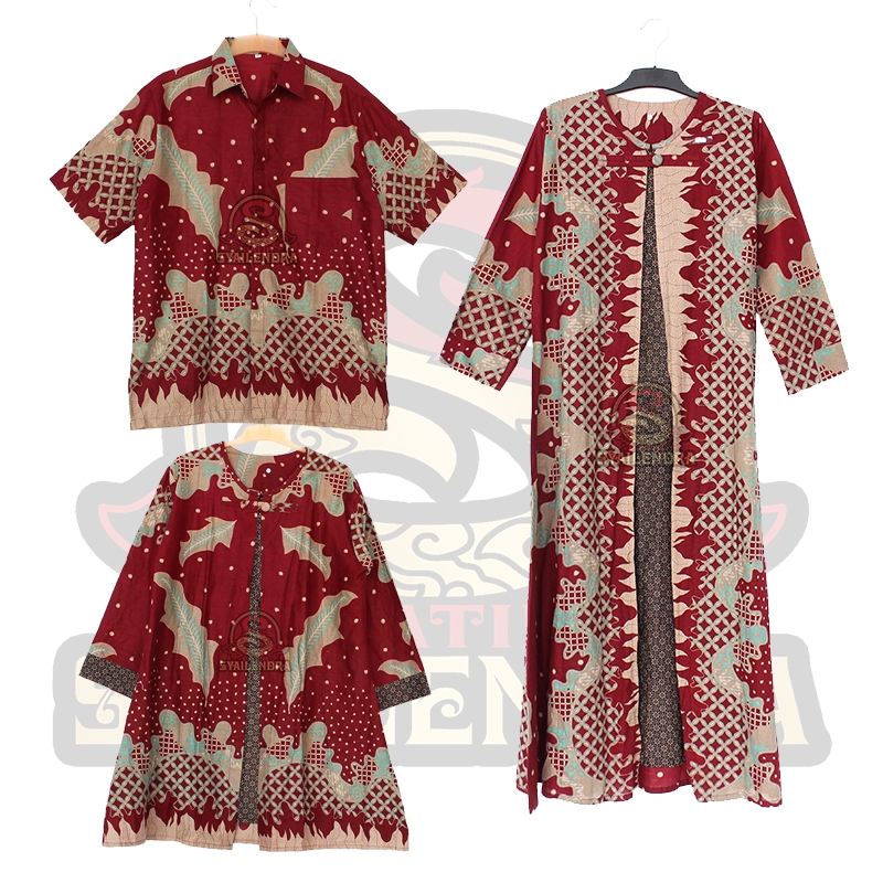 Jual BATIK SYAILENDRA TRUSMI Hem Tunik Gamis Flora Wadasan Couple ...