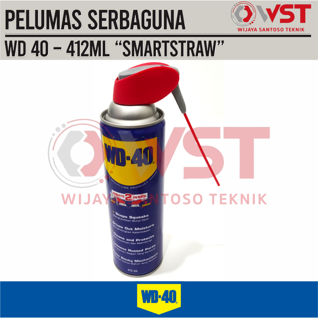 Jual WD 40 412ml smart straw pelumas serbaguna anti karat / 412 ml antikarat smartstraw | Shopee ...