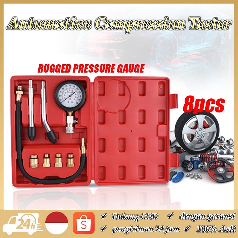 Jual Set 8 Pcs Tester Kompresi Silinder Mesin Mobil Alat Pengukur ...