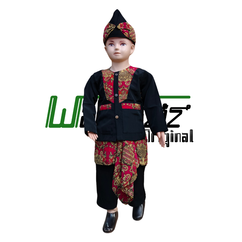 Jual Setelan pangsi batik real pict seragam anak adat tradisional iket ...