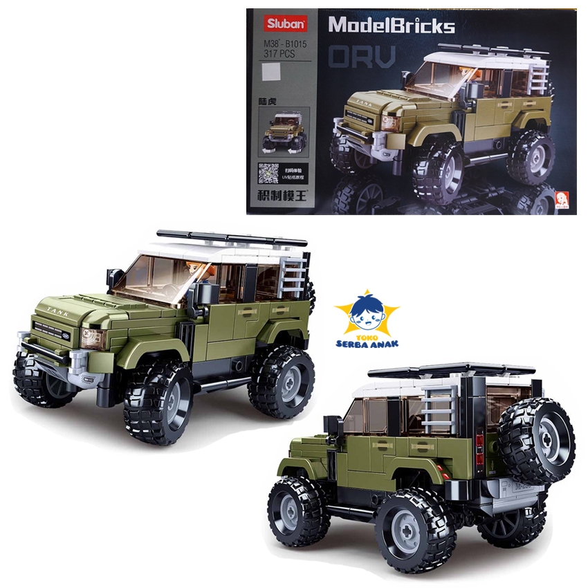 Jual Block Lego Bricks SLUBAN Mobil Jeep SUV M38-B1015 ORIGINAL Mainan ...