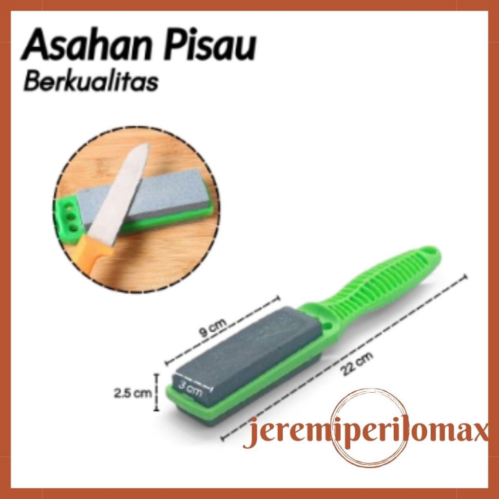 Jual jeremiperilomax ⚡Batu Asah Pisau 2 Sisi Gagang Panjang / Alat ...