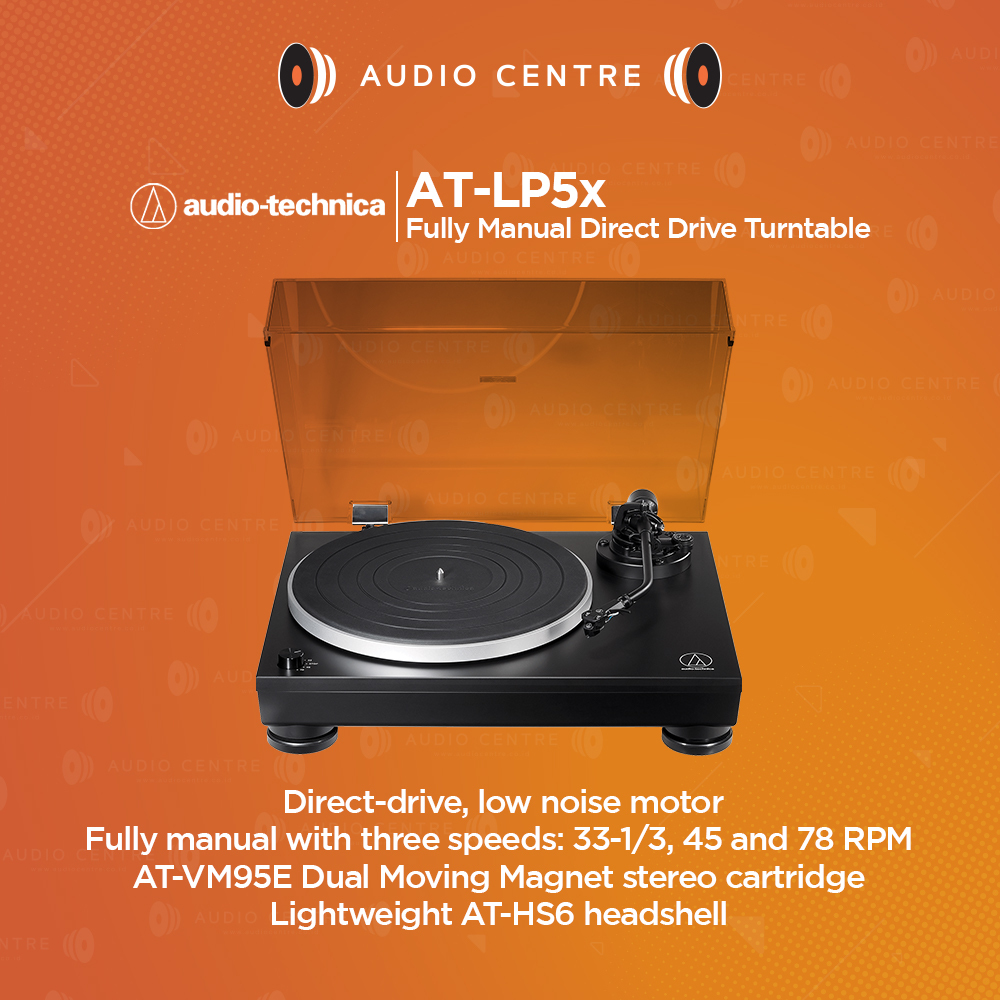 Jual Audio-Technica AT-LP5x / LP 5x Fully manual Direct-Drive Turntable ...