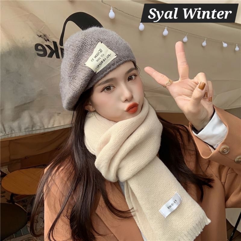 Jual Syal Musim Dingin / Winter Scarf / syal winter 012 | Shopee Indonesia