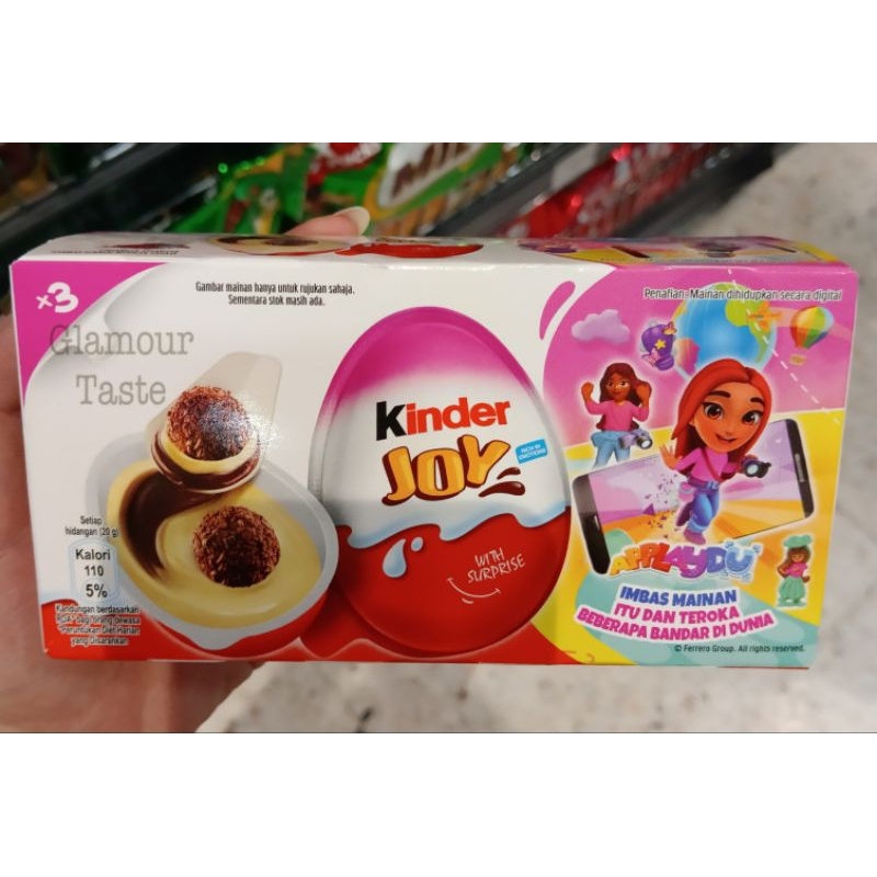Jual 1 BOX isi 8 pcs T8 Kinder joy Cokelat & Mainan Exp. Juli 2025 ...