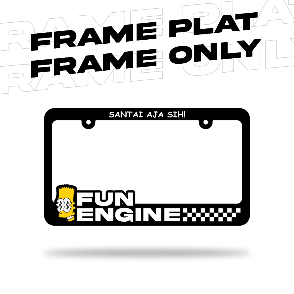 Jual [Frame Only] Frame Plat Nomor Custom JDM Untuk Motor | Shopee ...