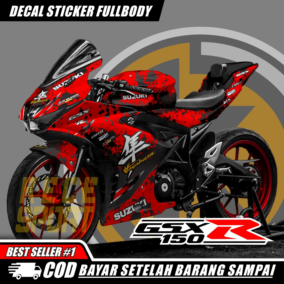 Jual TERBARU decal stiker SUZUKI GSX 150 motif Hayabusa terbaru bisa ...