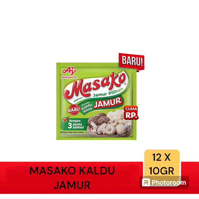 Jual MASAKO BUMBU KALDU JAMUR 12 X 10GR | Shopee Indonesia