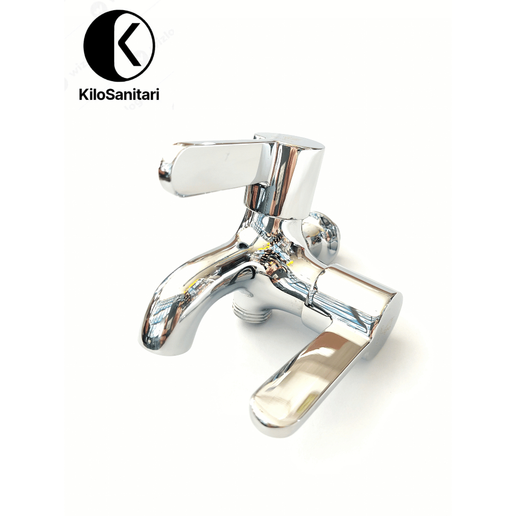 Jual Kran Cabang Putar Kualitas Bagus / Keran Tembok Buat Mesin Cuci ...