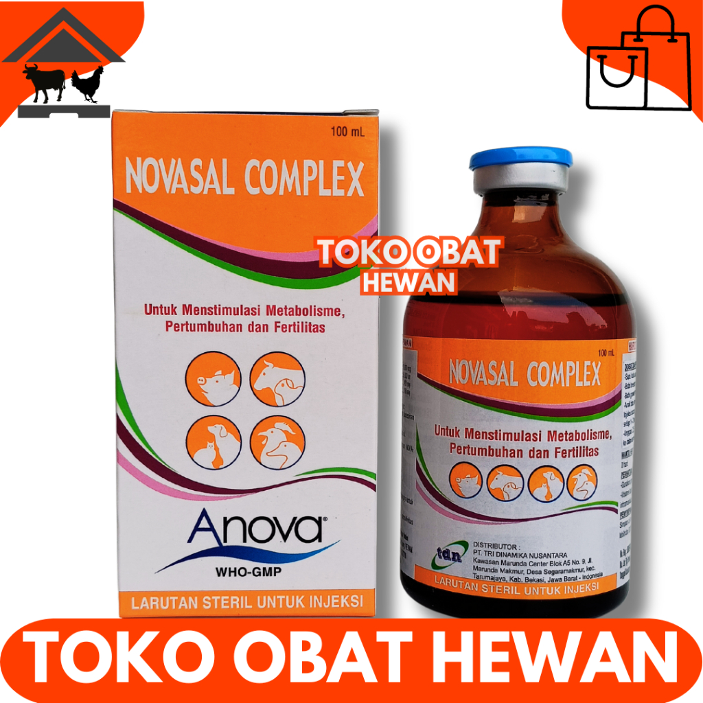 Jual NOVASAL COMPLEX 100ml - Penguat Metabolisme Stamina Hewan B12 ...