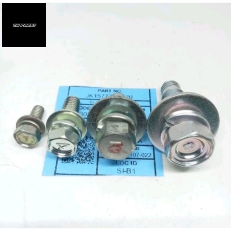 Jual Baut 10 12 14 17 baut m6 m8 m10 m12 Original dobele ring baut jok ...
