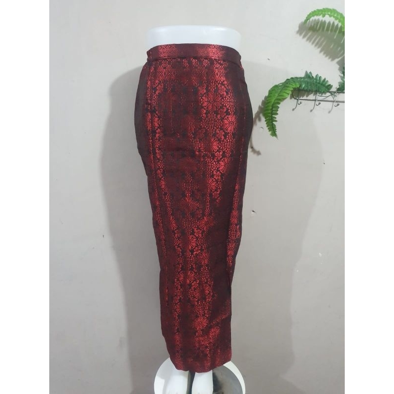 Jual Rok span Songket Jumbo/Rok span big size 3L - 6L /Rok instan Langsung Pakai/Rok songket ...