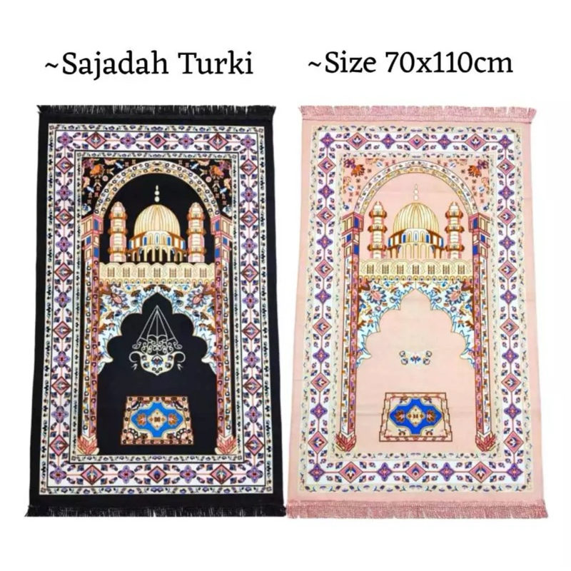 Jual SAJADAH TURKEY TRAVELING BAHAN SUEDE HALUS UKURAN JUMBO ADA ANTI ...