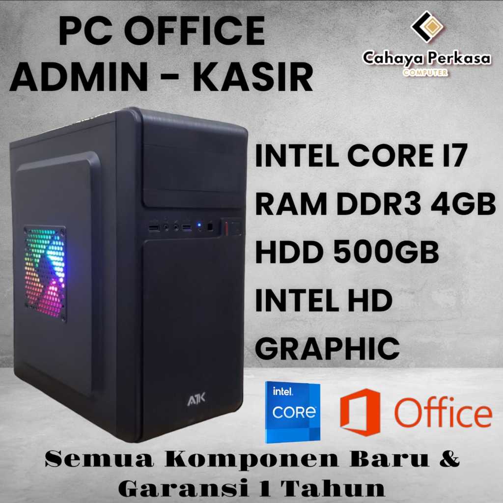 Jual PC Rakitan Core i7 2600 komputer rakitan core i7 2600 Gen 2 | Shopee Indonesia