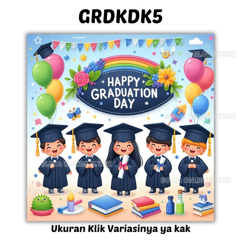 Jual Sticker stiker label Happy Graduation Day Selamat Hari Kelulusan ...