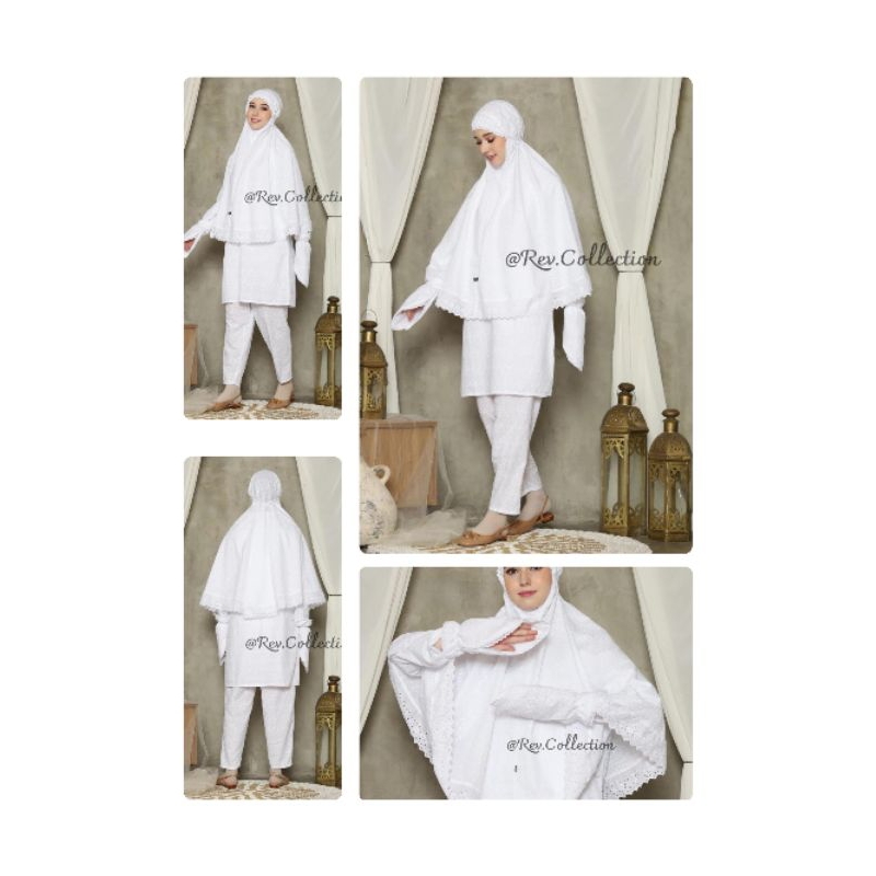 Jual Setelan Ihrom Wanita Set | Baju Haji Dan Umroh Wanita | Shopee ...