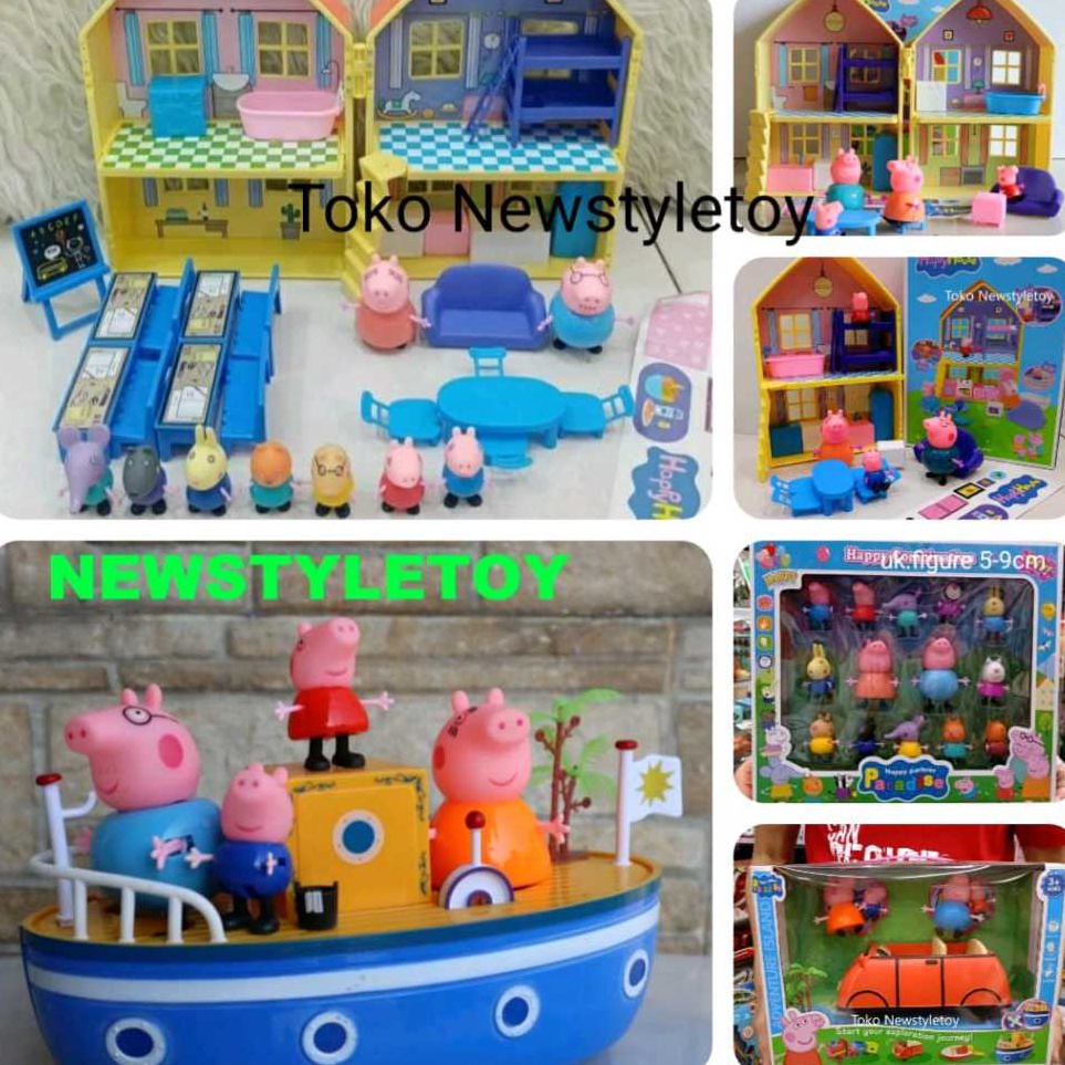 Jual ART F38F Pepa pig mainan rumah pepa pig happy house Free Babel ...