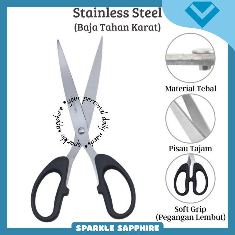 Jual Gunting Baja Tahan Karat • Stainless Steel Gunting Serbaguna ...