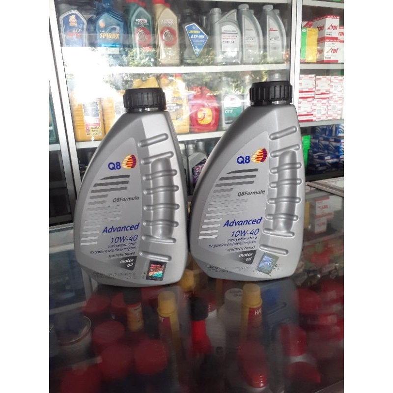 Jual Oli Mesin Q8 Advance 10w40 Original Kemasan 1L | Shopee Indonesia