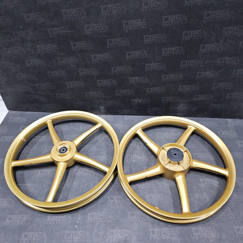 Jual Velg Velek Racing CNC 522 P5 R17 Supra X 125 Fit New Tromol Gold ...