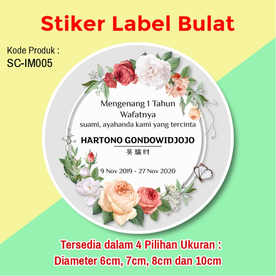 Jual STIKER LABEL ACARA 7 40 100 NUJUH NYEWU HARI WAFAT STICKER IN ...
