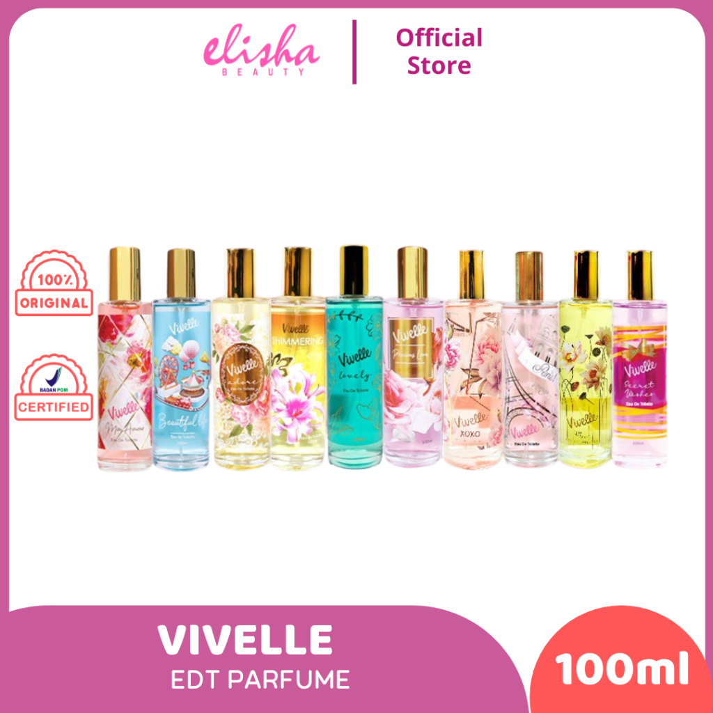 Jual VIVELLE EAU DE TOILETTE PARFUM 100ML | Shopee Indonesia
