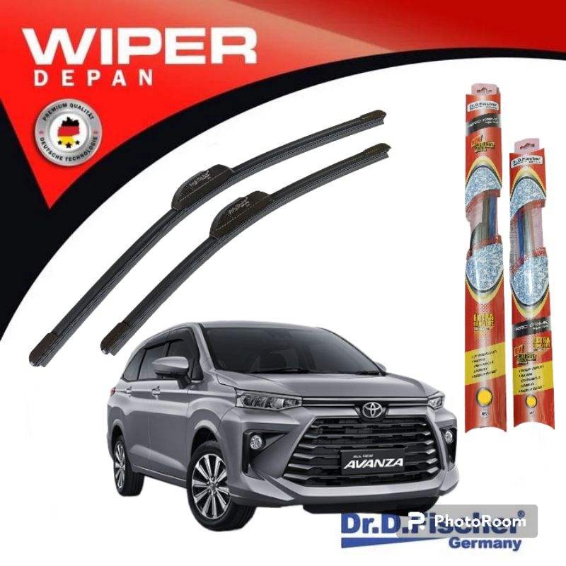 Jual WIPER FRAMELESS KACA DEPAN MOBIL AVANZA XENIA 2022 2023 2024 Dr D Fischer 24" 16" | Shopee ...