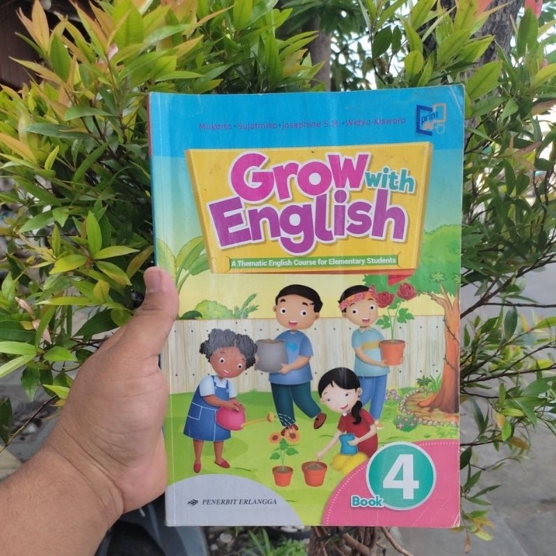 Jual buku grow with English untuk SD kelas 4 ORI (original) | Shopee ...