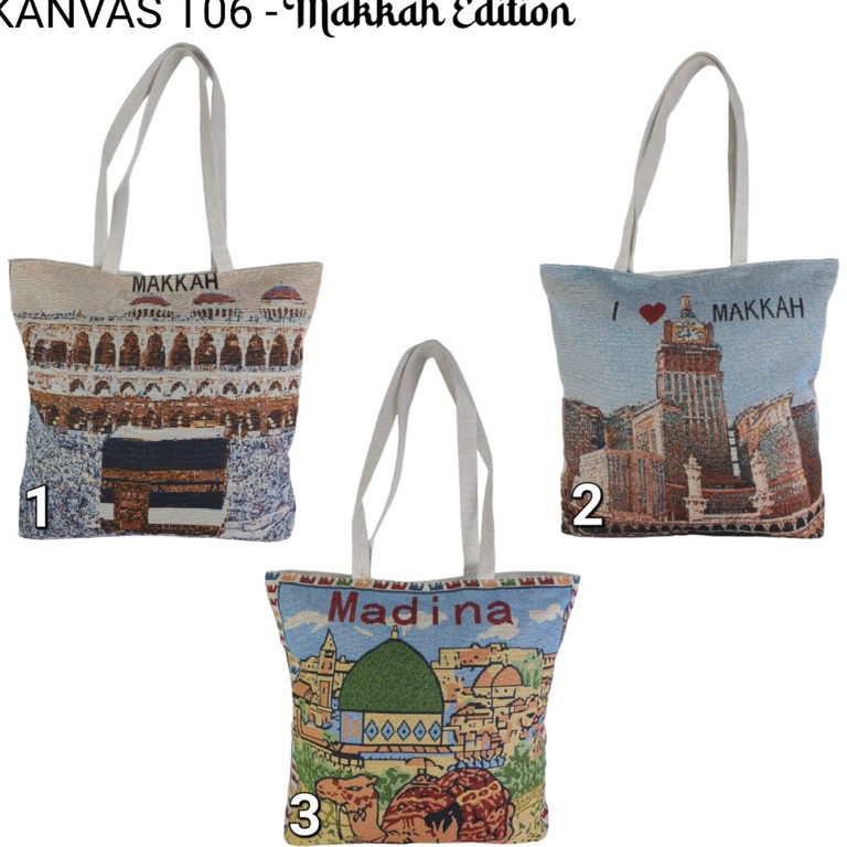 Jual ART R72J TAS MAKKAH MADINAH OLEH OLEH HAJI UMRAH PREMIUM KANVAS ...
